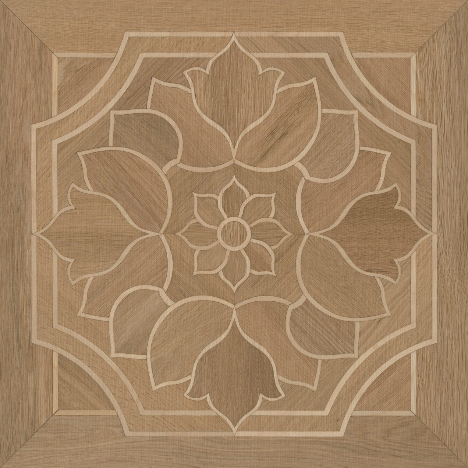 Customized Parquet With Lotus Pattern Jonhos Floors